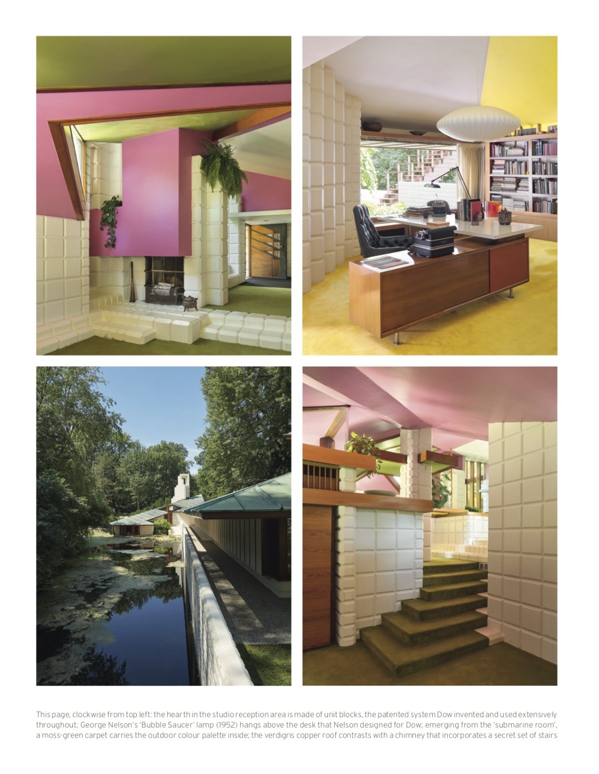 The World of Interiors: Alden B. Dow's Gambolling Den - Alden B. Dow ...